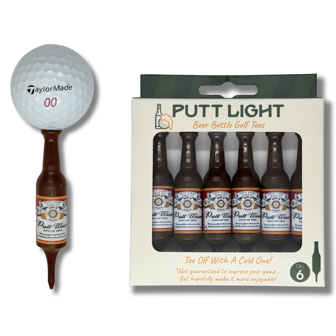 Puttwiser Beer Bottle Golf Tees Christmas Golf Gift for Man or Woman ...