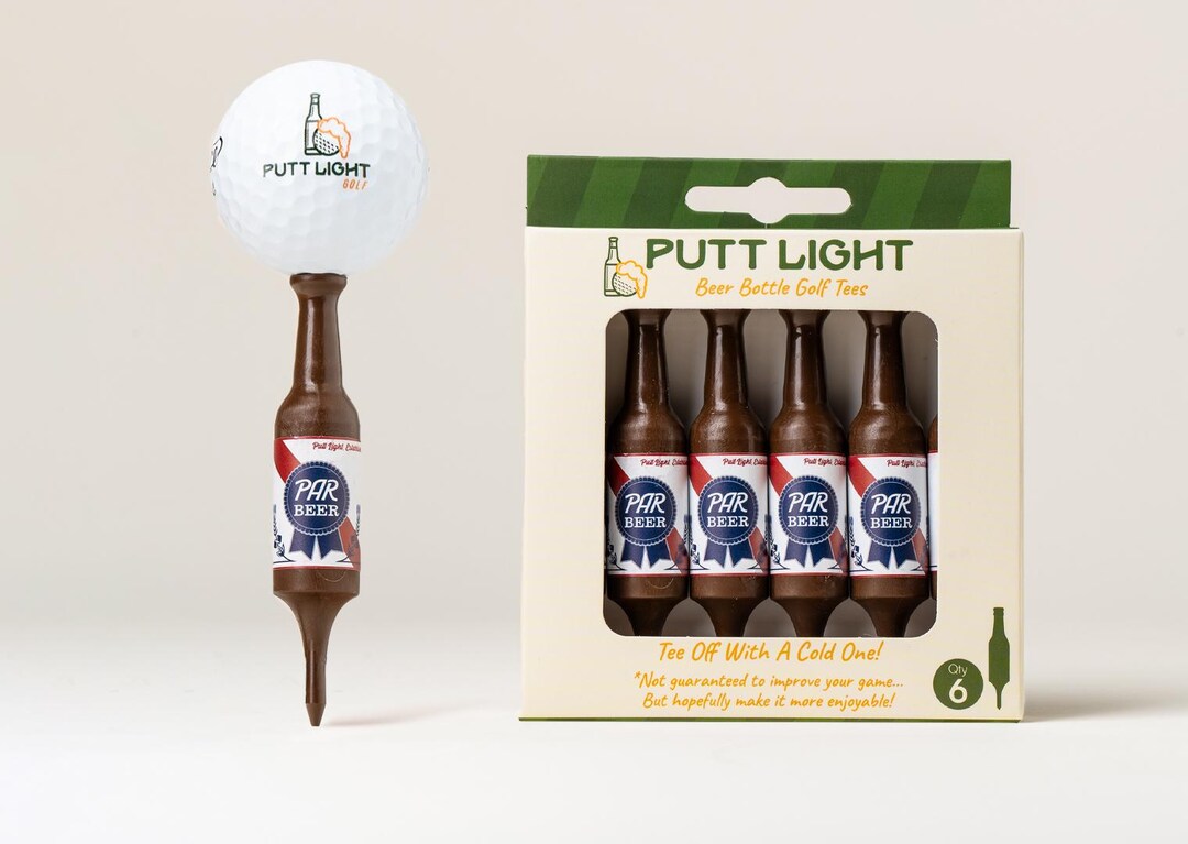 Beer Bottle Golf Tees From Putt Light, Golf Gifts for Him, Unbreakable ...