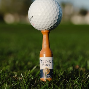 Foreona Beer Bottle Golf Tees - Golf Gift for Man - Unbreakable Golf ...
