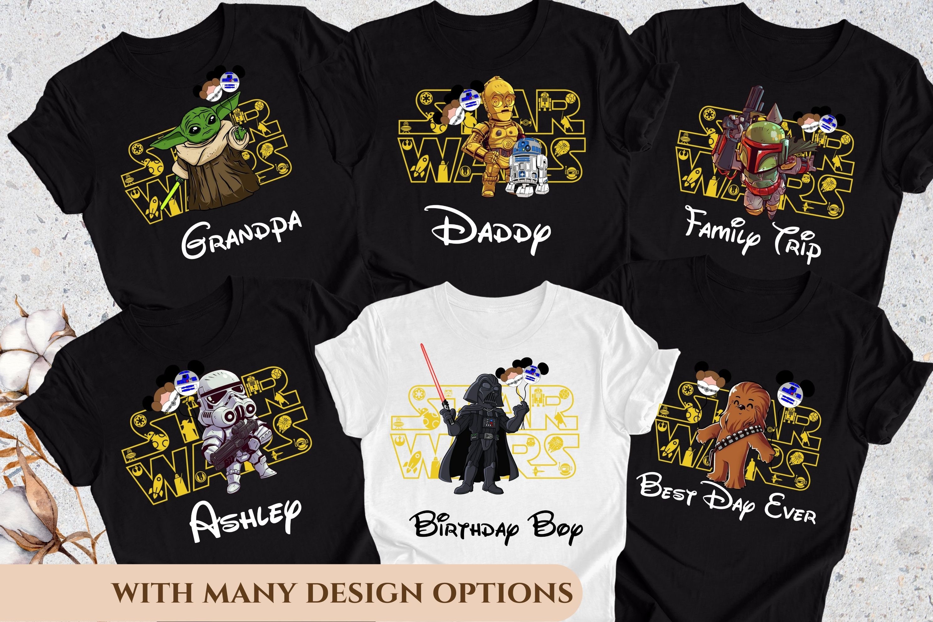 Personalized Star Wars Shirt, Custom Disney Star Wars Shirt, Family ...