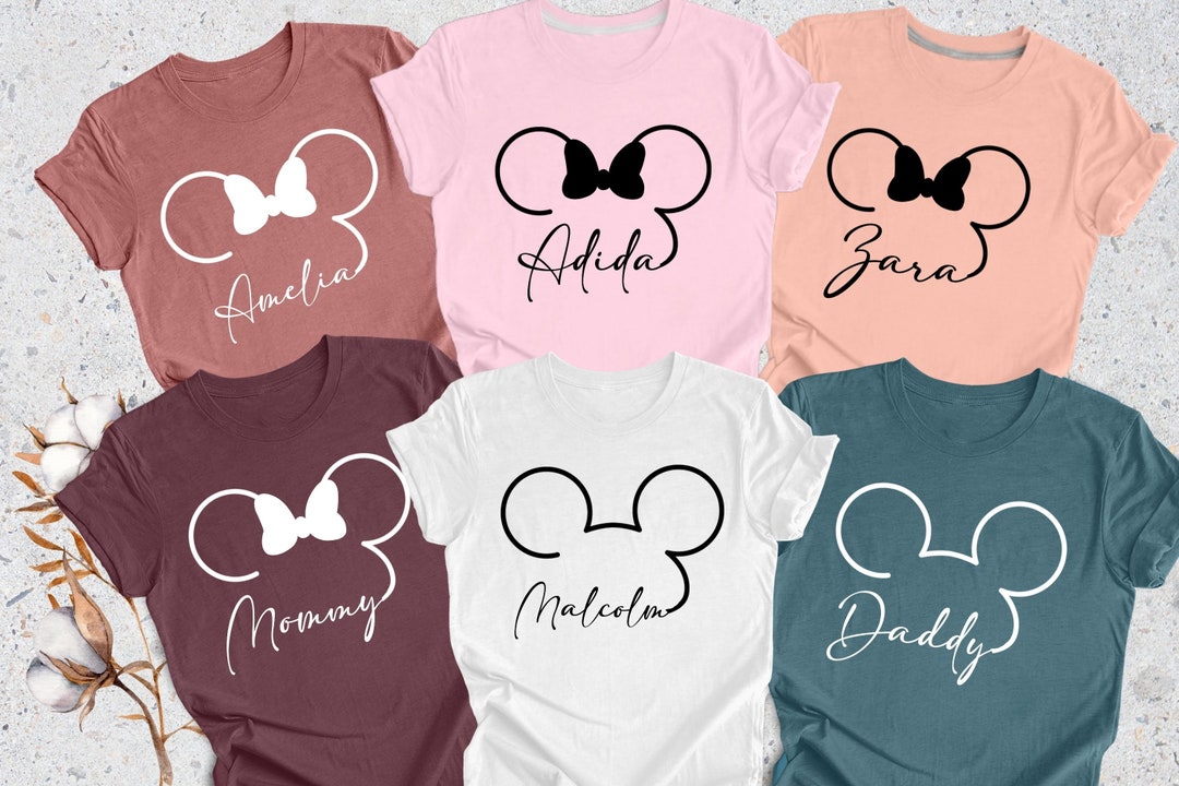 Personalized Disney Minnie Shirt, Customizable Mickey Shirt, Custom ...