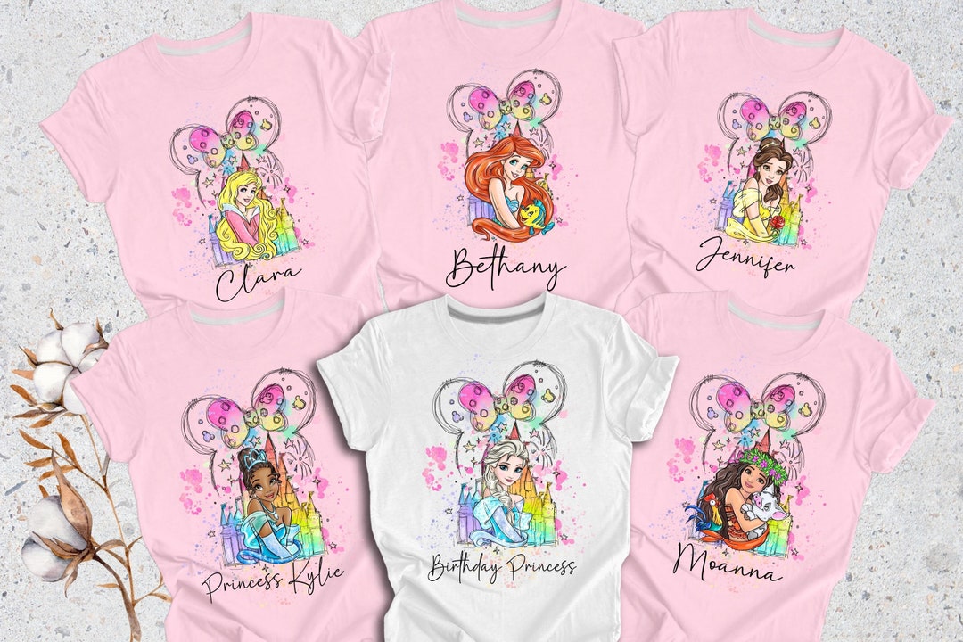 Personalized Disney Princess Shirt, Custom Disney Princess Shirt, Disney Girl Shirt, Princess ...