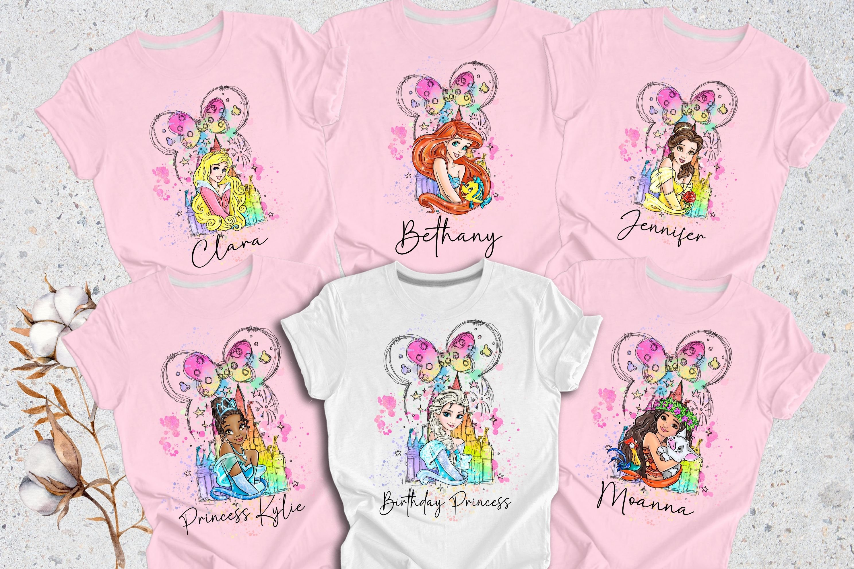 Personalized Disney Princess Shirt, Custom Disney Princess Shirt ...