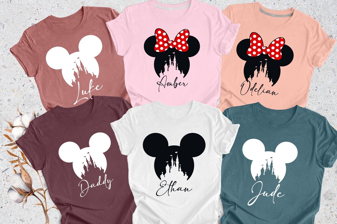 Custom 2024 Disney Castle Shirts, Custom Disney Shirt, Disney ...