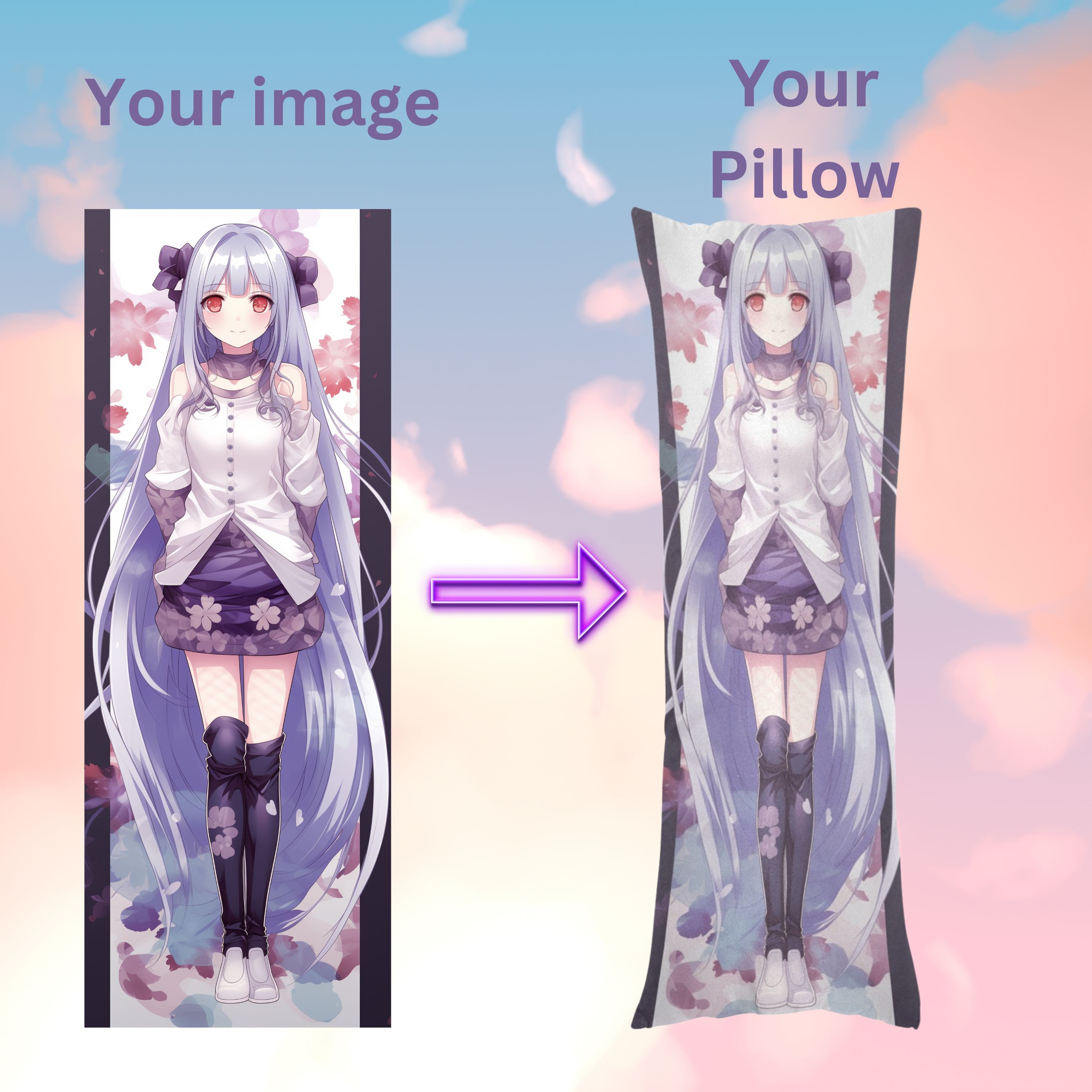 Personalized Body Pillow Cover With Zipper Personalized Body Pillow ...