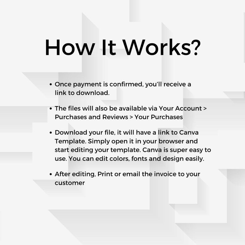 Invoice Template for Beauty Salon Spa or Parlor Editable in - Etsy