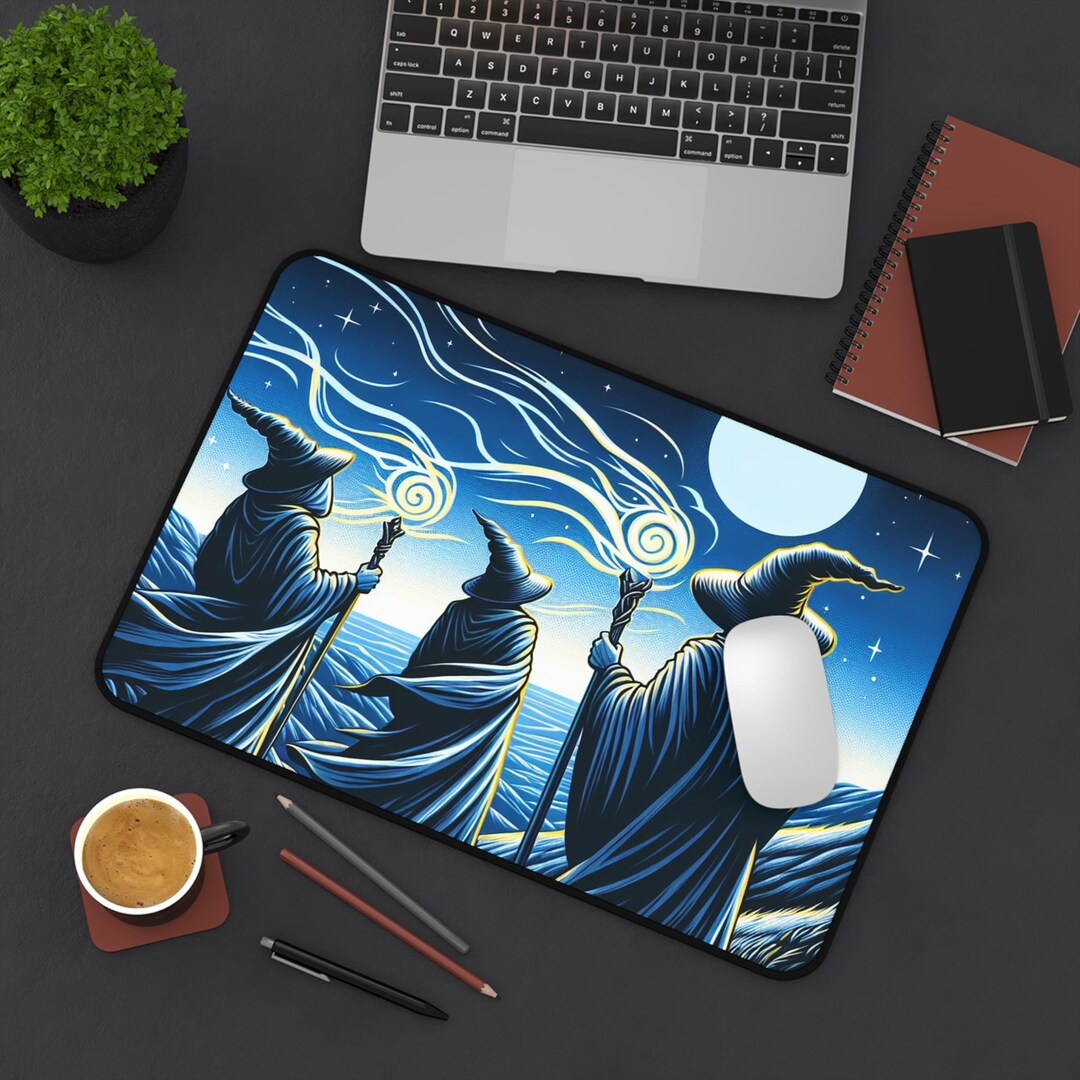Tri-wizard Desk Mat Magical Desk Pad, Harry Potter Inspired Mouse Pad ...