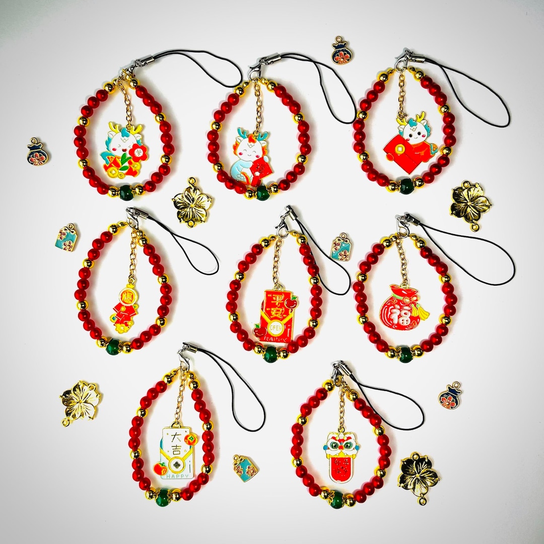 Year of the Dragon 2024, Lunar New Year Charms, Chinese New Year, Lucky ...