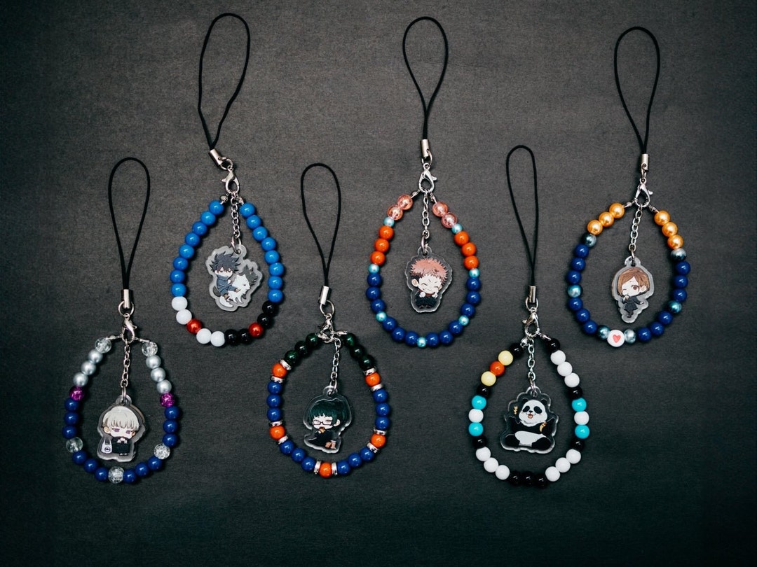 New Gen Jujutsu Inspired Anime Keychain Phone Charm - Etsy Canada