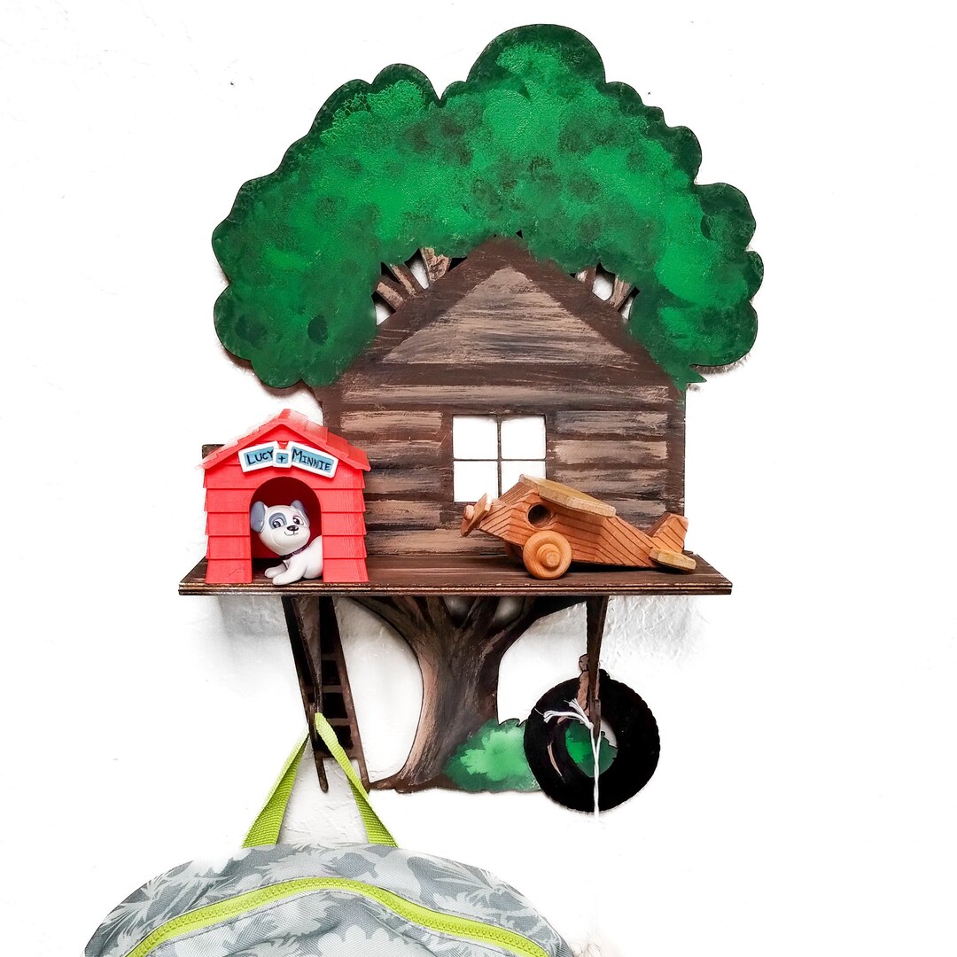 Treehouse Clubhouse STENCILS INCLUDED + How-to Video -- Paintable Wood ...