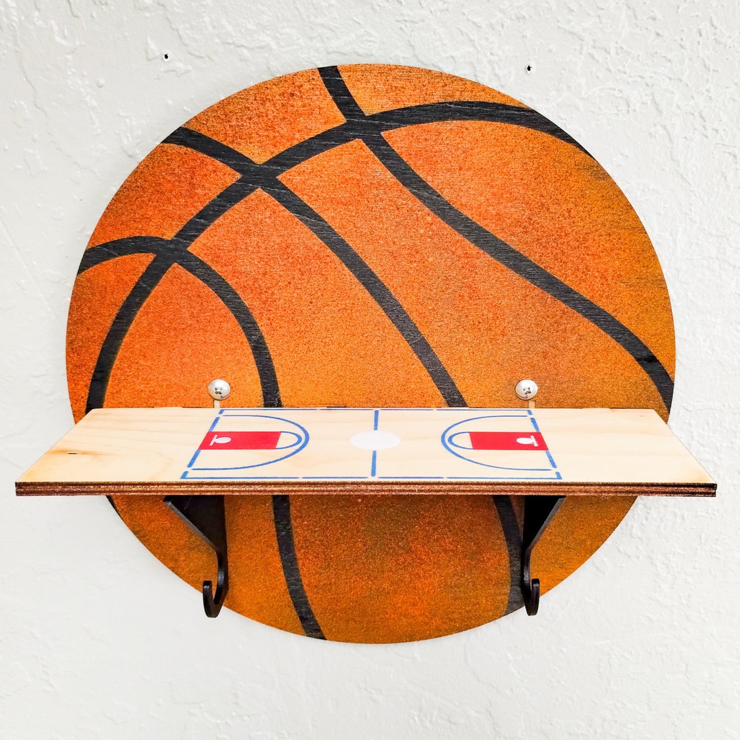 Basketball and Court STENCILS INCLUDED + How-to Video -- Paintable Wood ...