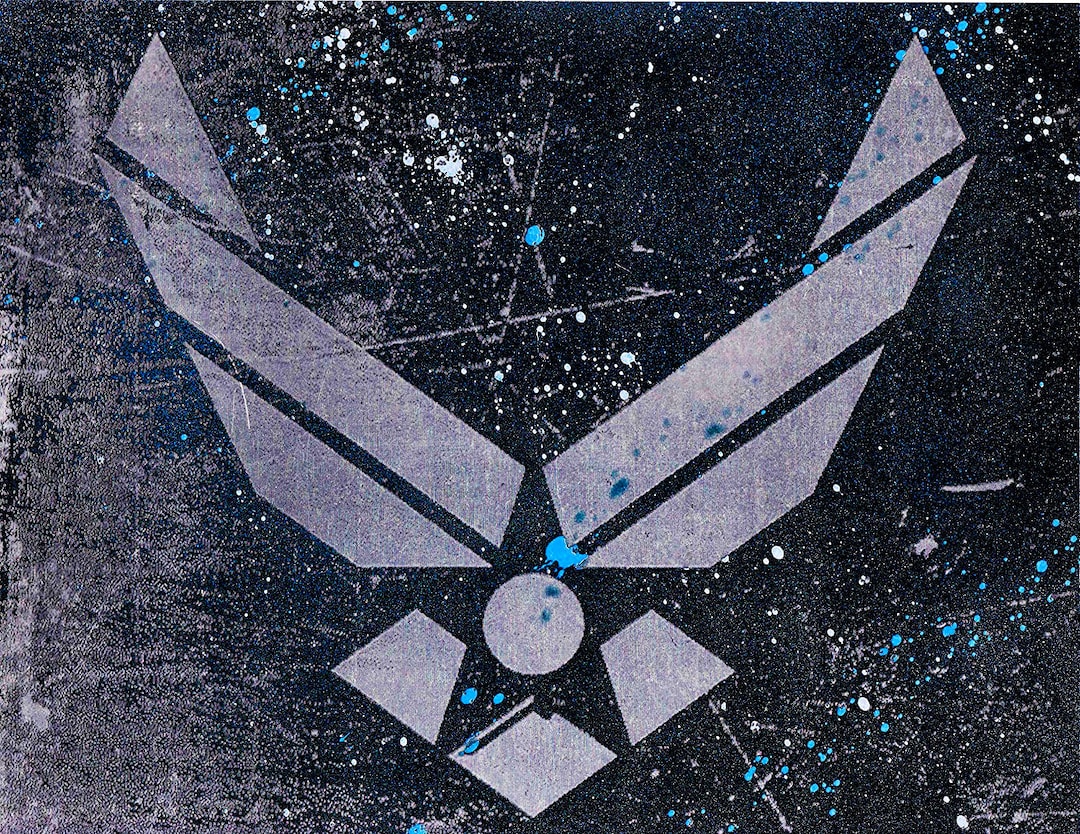 United States Air Force USAF Logo Symbol - Spray Paint Art on Steel ...