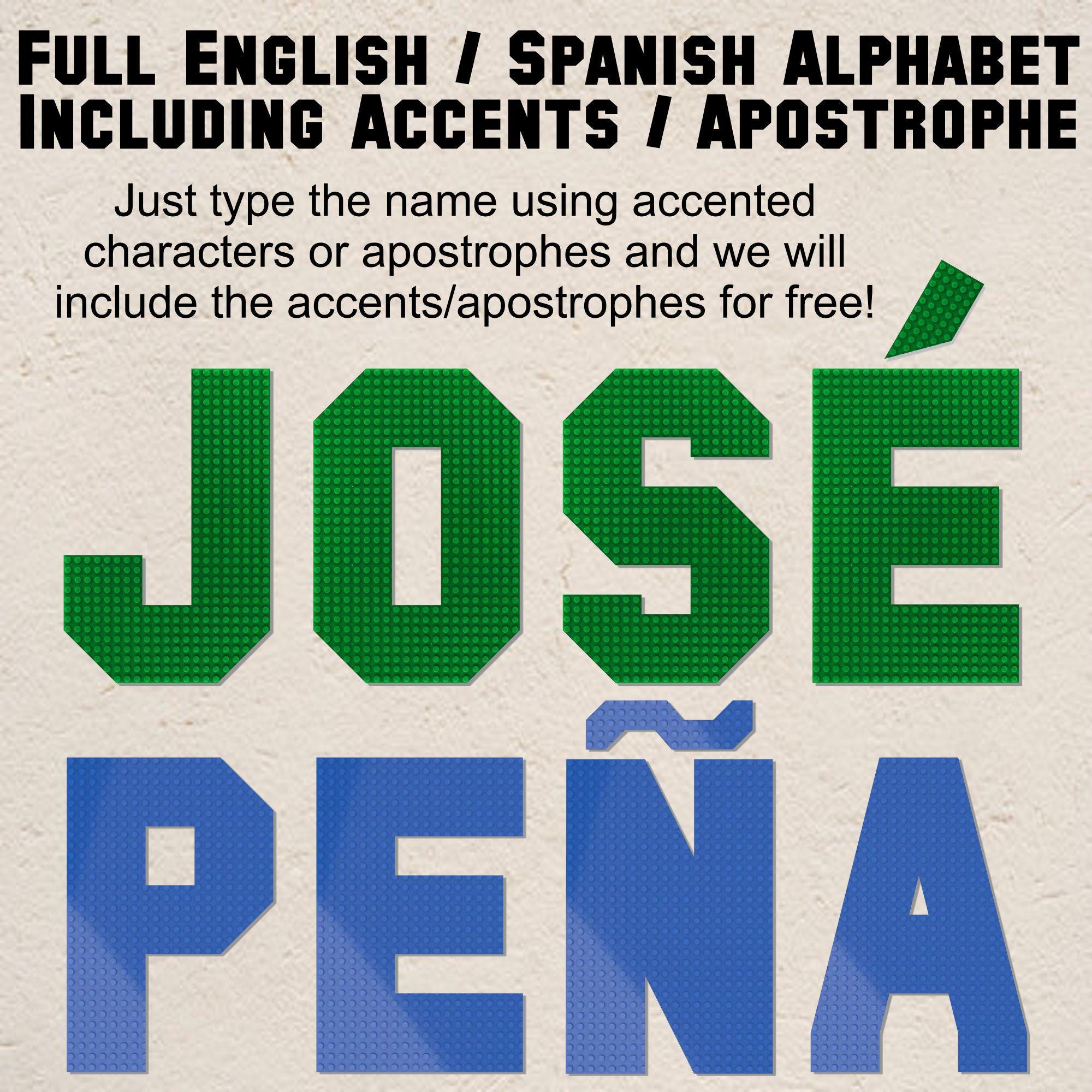 10" Personalized Interactive Alphabet Letters | COMPATIBLE WITH LEGO ...