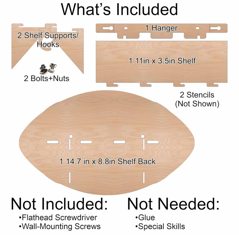 Football and Field STENCILS INCLUDED + How-to Video -- Paintable Wood ...
