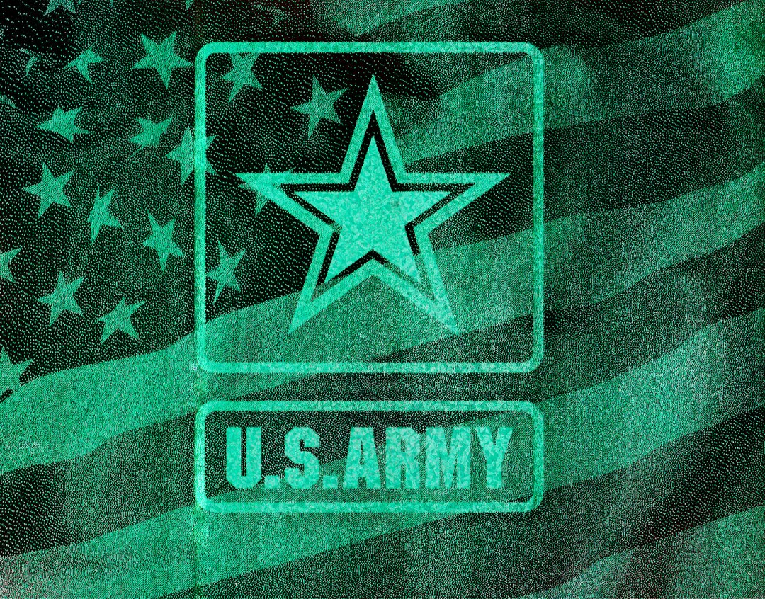 United States Army Logo - Spray Paint Art on Steel Metal Poster - US ...