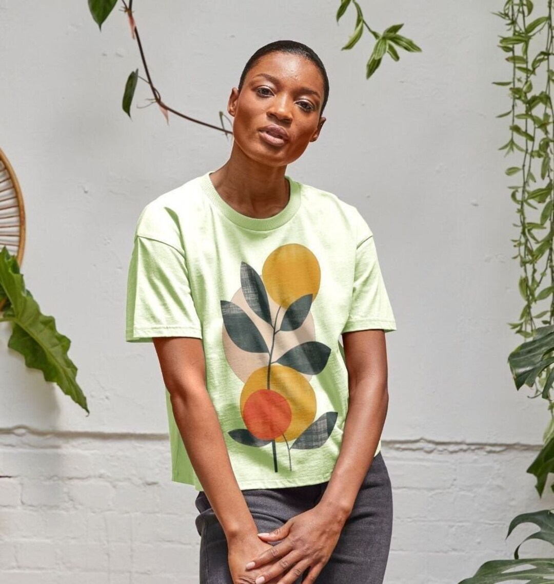 Women's Sunset Flower Boxy Tee - Etsy