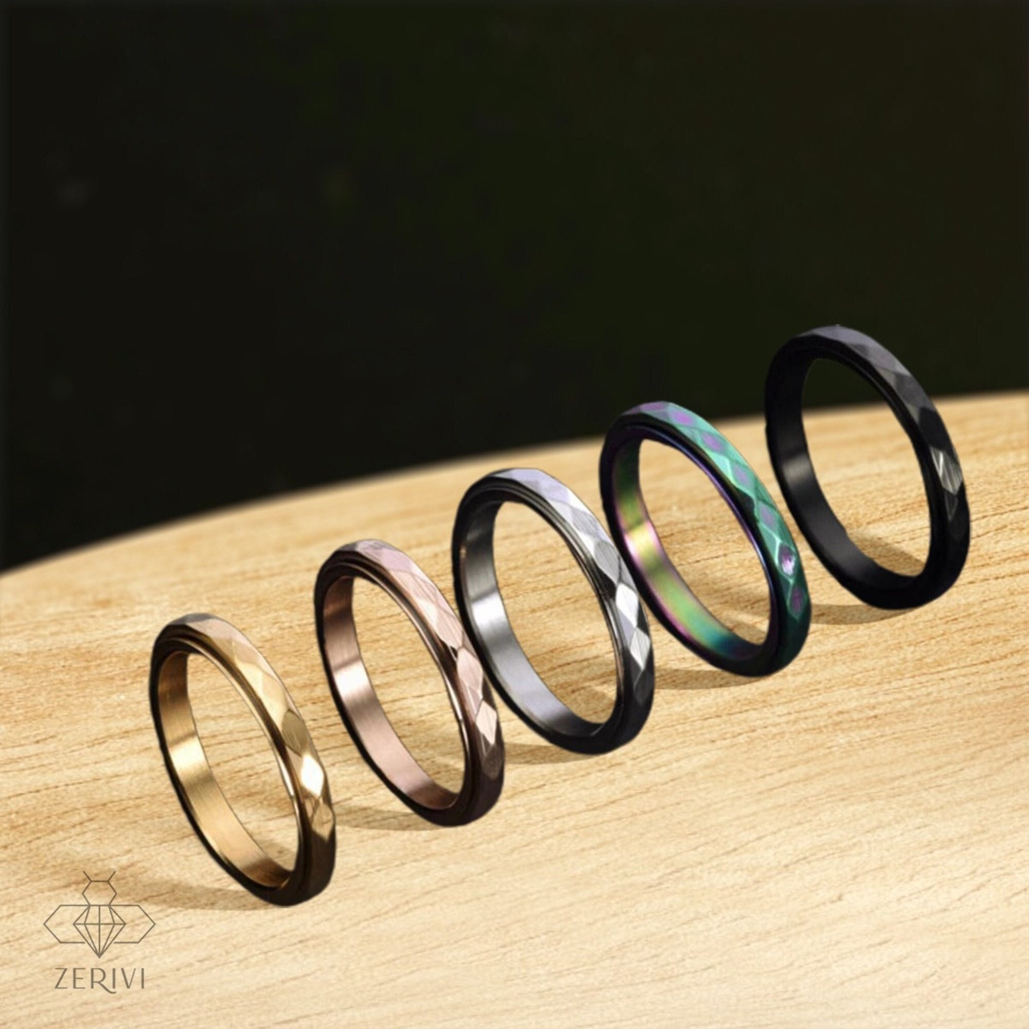 Anxiety Ring Spinner, Fidget Ring, Fidget Rings, Anti Anxiety Ring ...