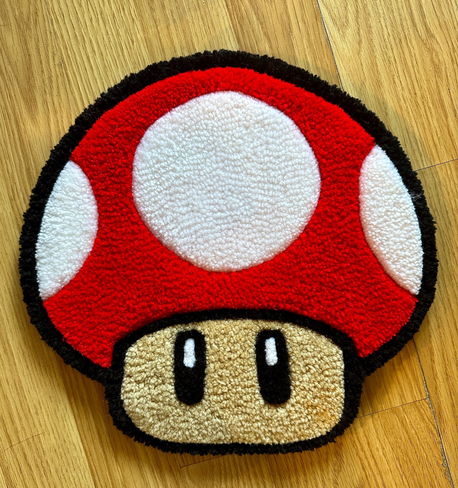 Super Mario Mushroom Hand Tufted Rug Unique Gift - Etsy