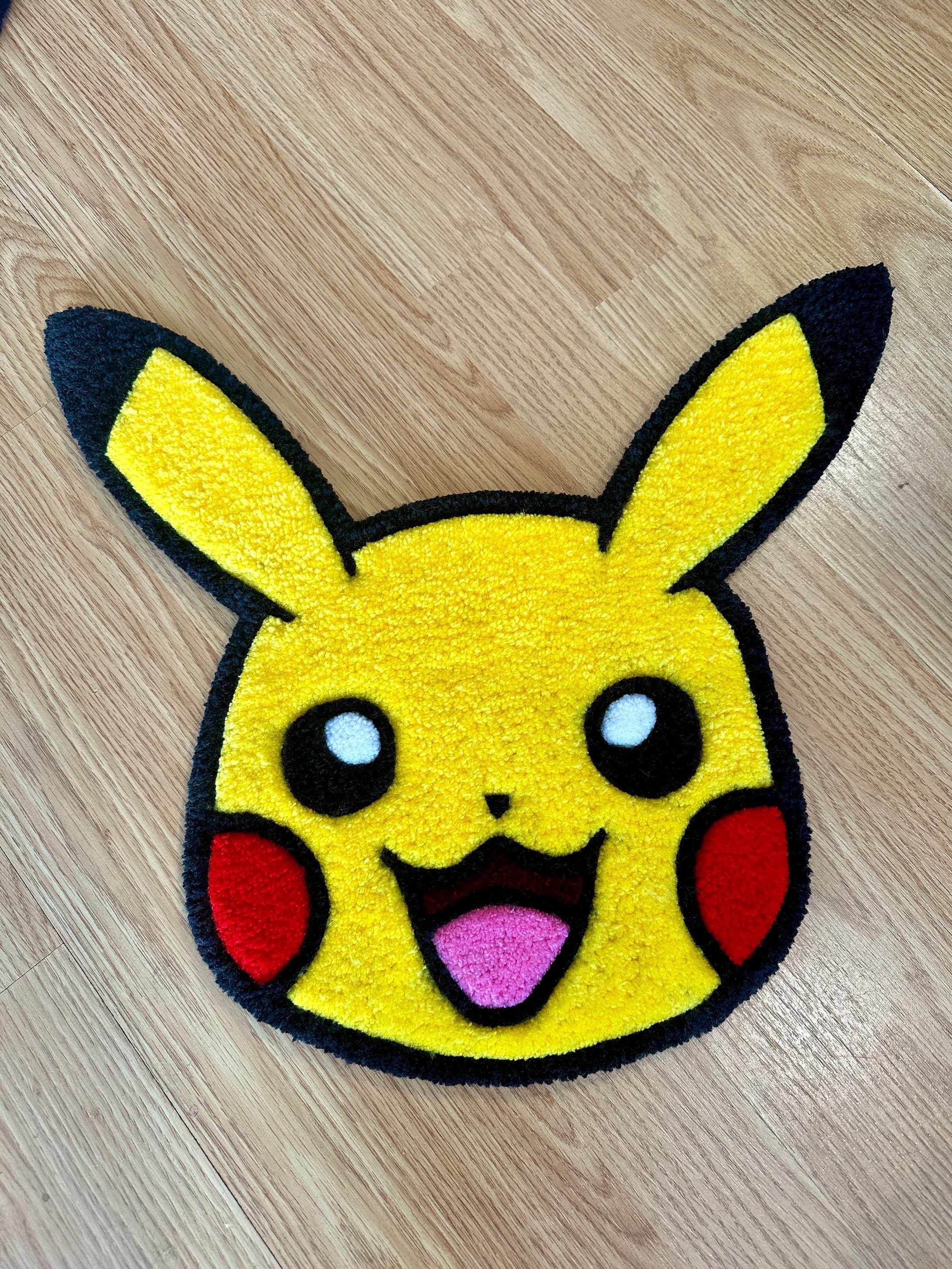 Pikachu Pokémon Hand Tufted Rug Unique Gift - Etsy