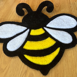 Bumble Bee W/adjustable Antennas Tufted Rug Unique Gift - Etsy