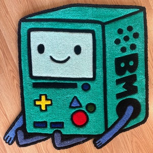 BMO Adventure Time Hand Tufted Rug Unique Gift - Etsy