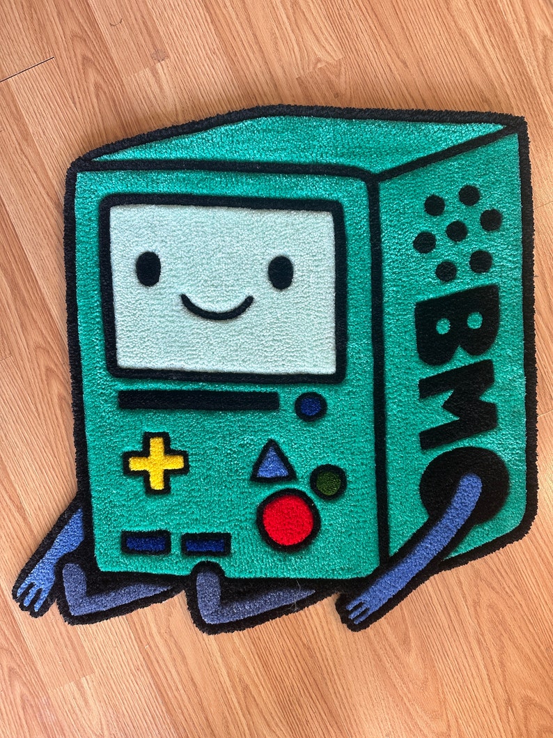BMO Adventure Time Hand Tufted Rug Unique Gift - Etsy