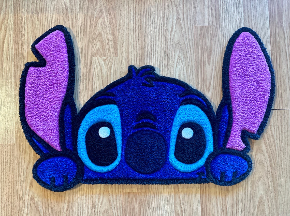 Stitch - Lilo and Stitch - Hand Tufted Rug- Unique Gift - Etsy