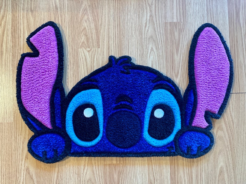 Stitch - Lilo and Stitch - Hand Tufted Rug- Unique Gift - Etsy
