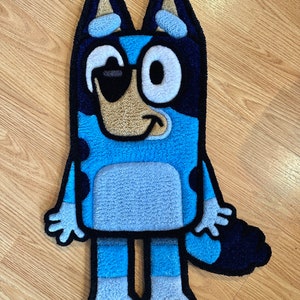 Bluey Hand Tufted Rug Unique Gift - Etsy