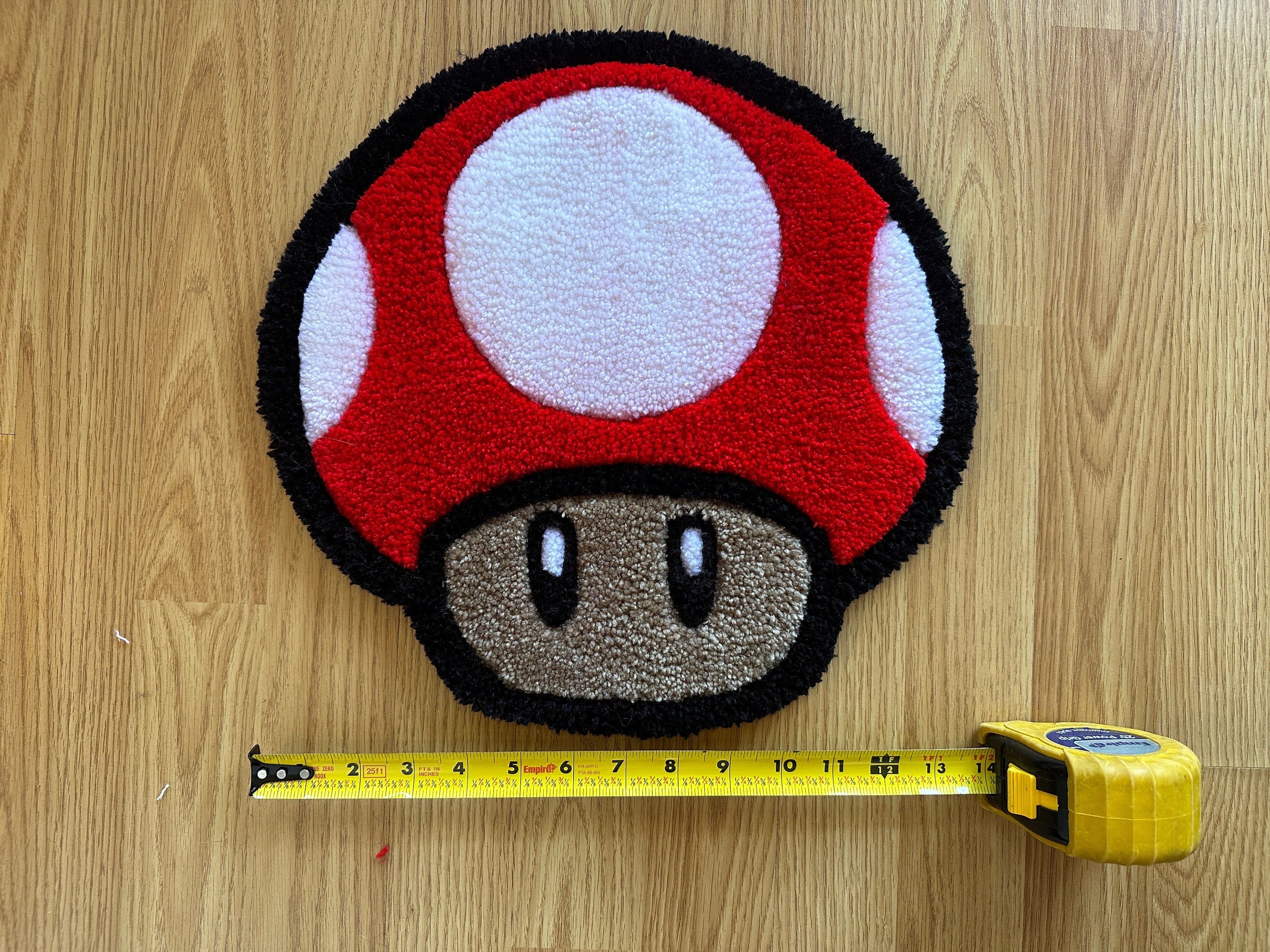 Super Mario Mushroom Hand Tufted Rug Unique Gift - Etsy