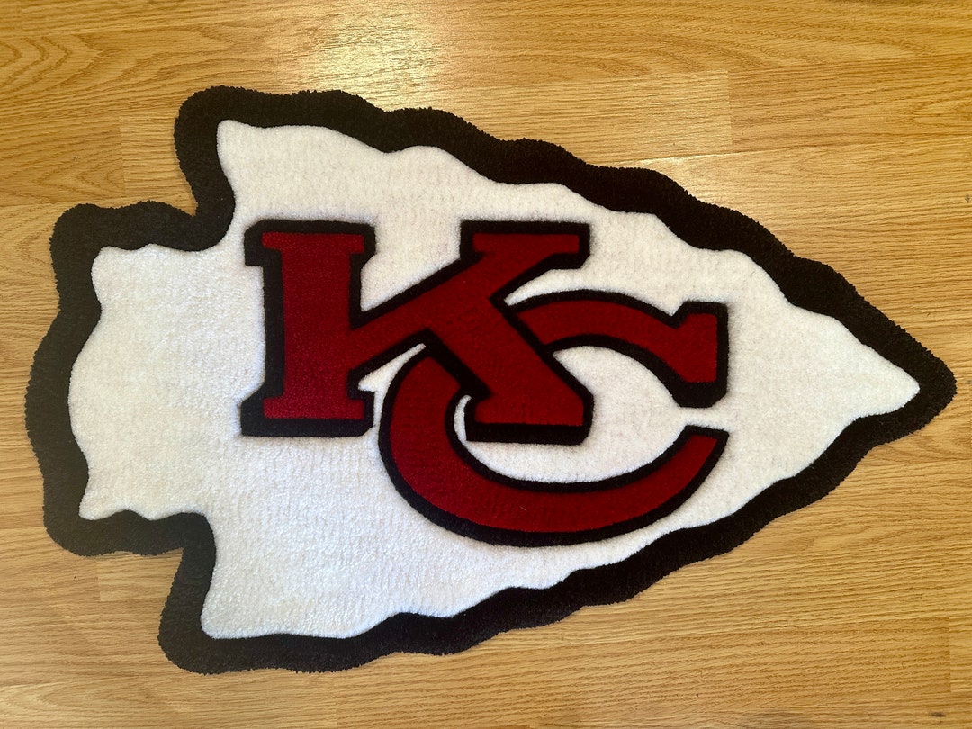 Kansas City Chiefs With Outline - Hand Tufted Rug - Unique Gift - Etsy