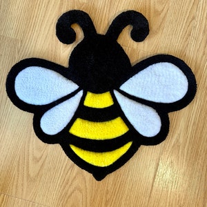 Bumble Bee W/adjustable Antennas Tufted Rug Unique Gift - Etsy