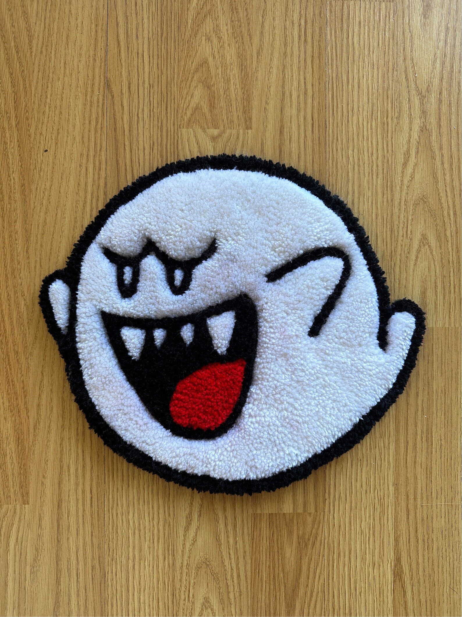Super Mario Boo Hand Tufted Rug Unique Gift - Etsy