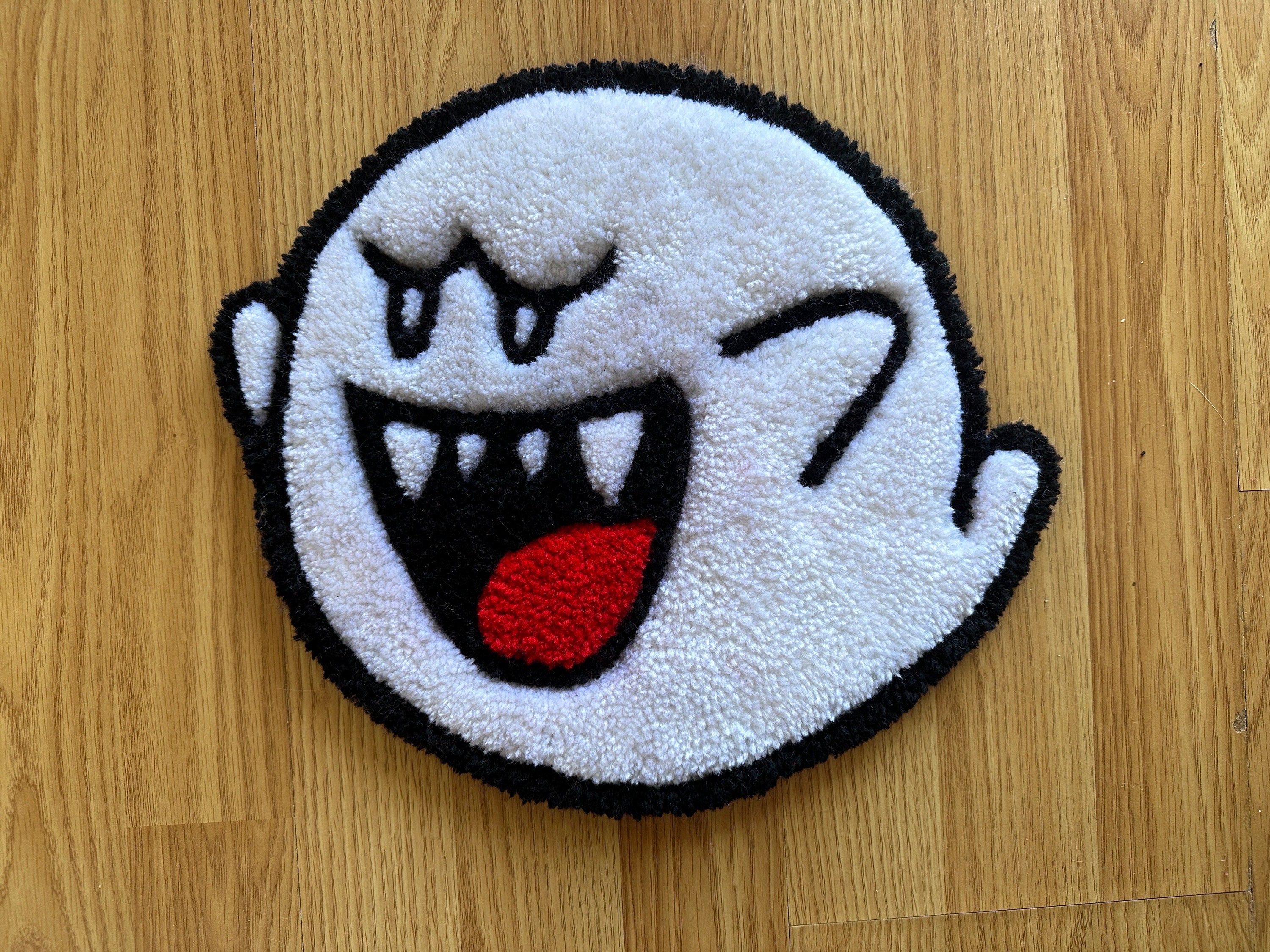 Super Mario Boo Hand Tufted Rug Unique Gift - Etsy