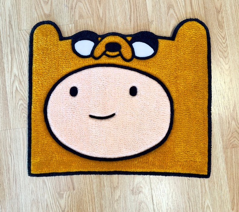 Finn the Human - Jake the Dog - Finn’s Hat- Adventure Time Hand Tufted ...