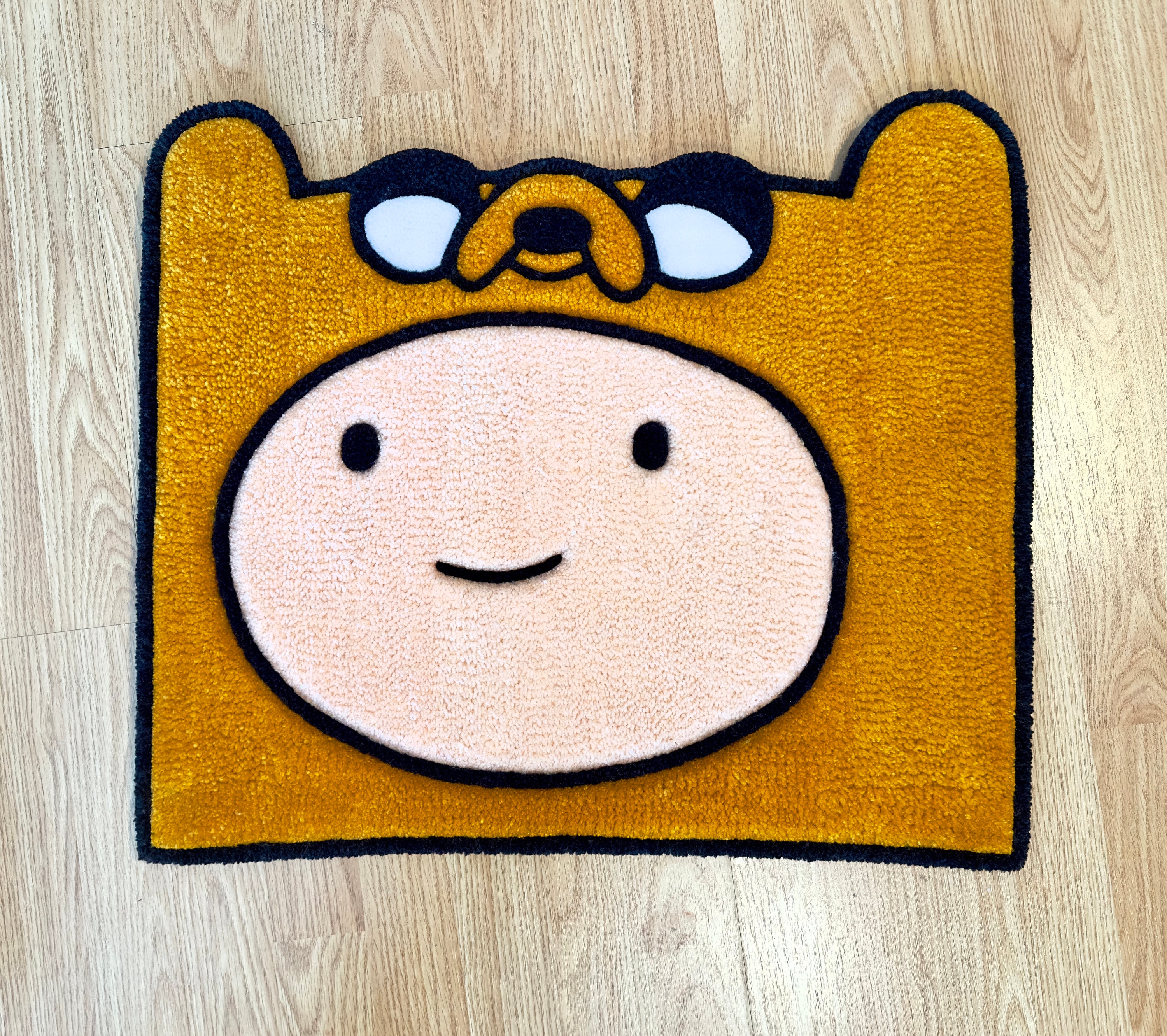 Finn the Human - Jake the Dog - Finn’s Hat- Adventure Time Hand Tufted ...