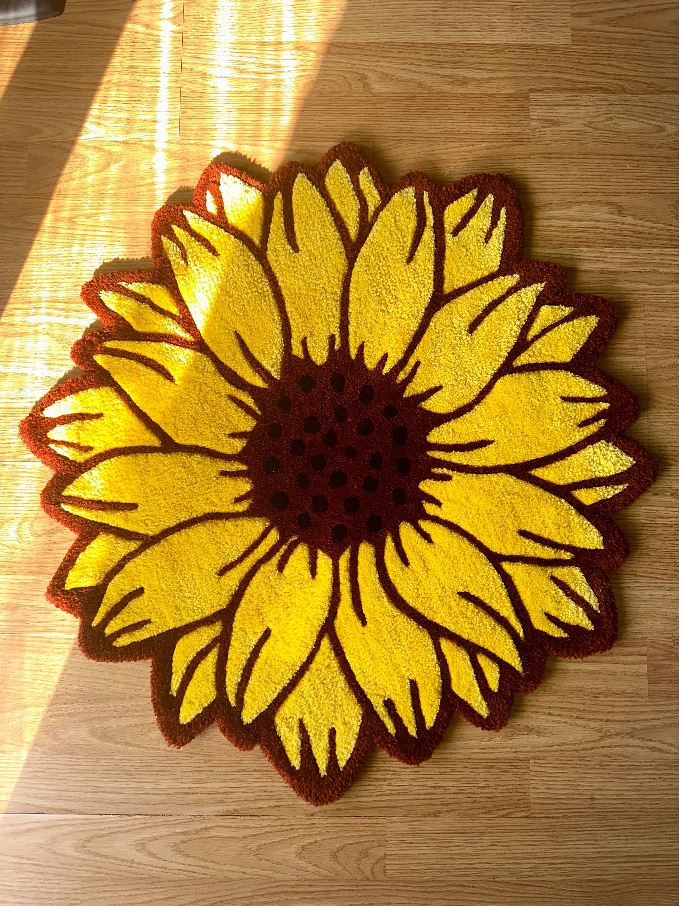 Sunflower Hand Tufted Rug - Etsy