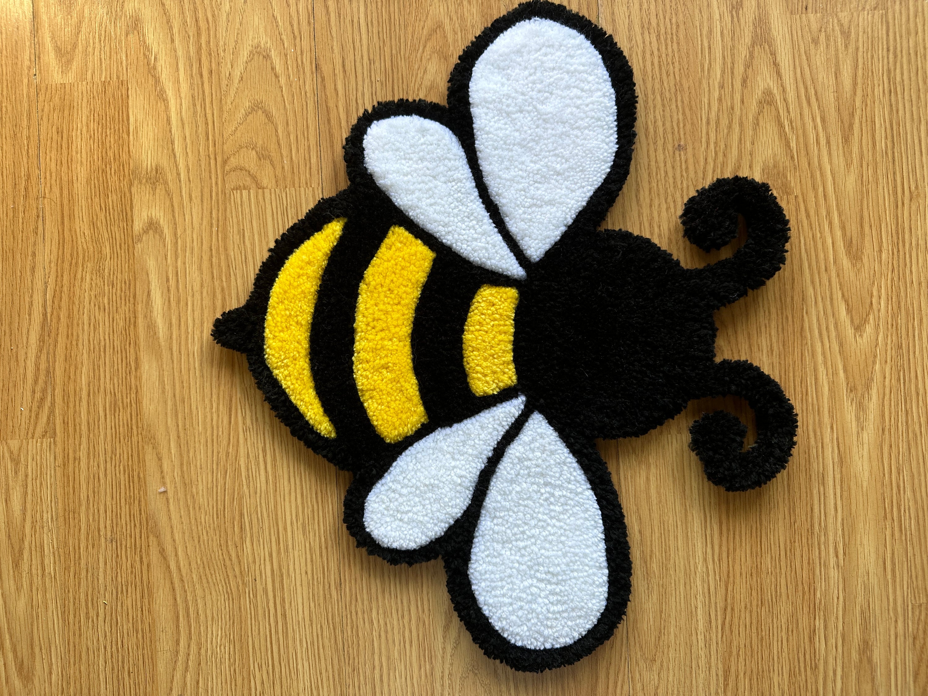 Bumble Bee W/adjustable Antennas Tufted Rug Unique Gift - Etsy