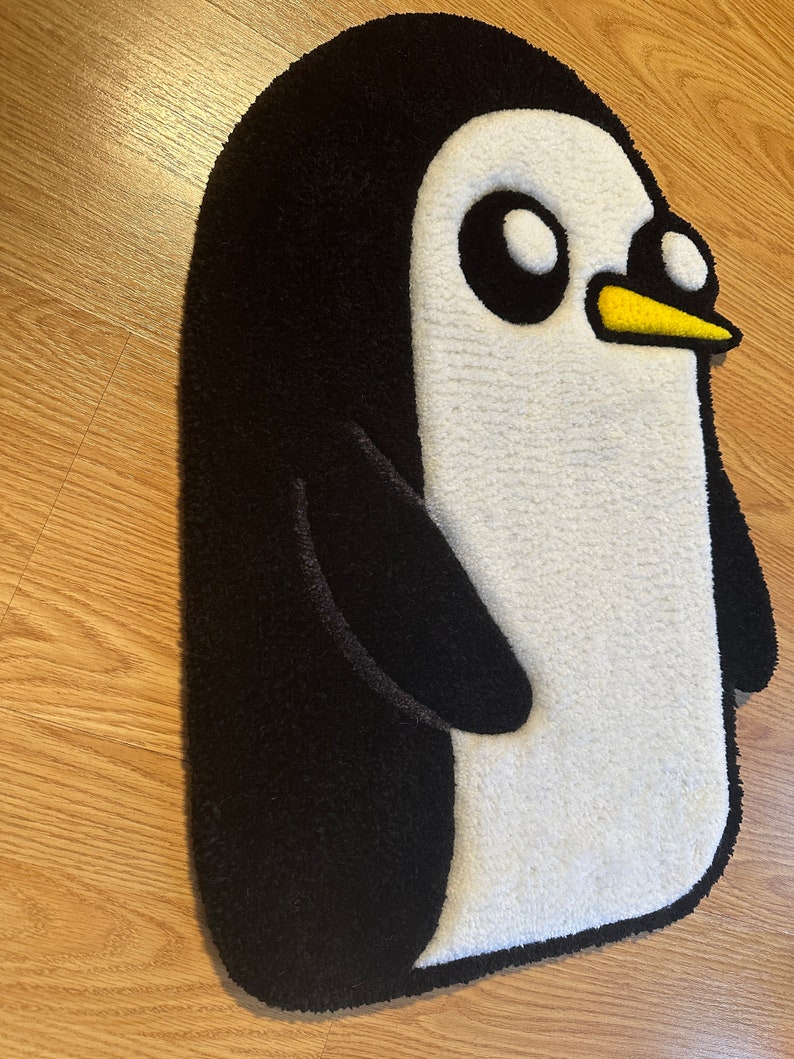 Gunther Gunter With Arm Detail Adventure Time Hand Tufted Rug Unique ...