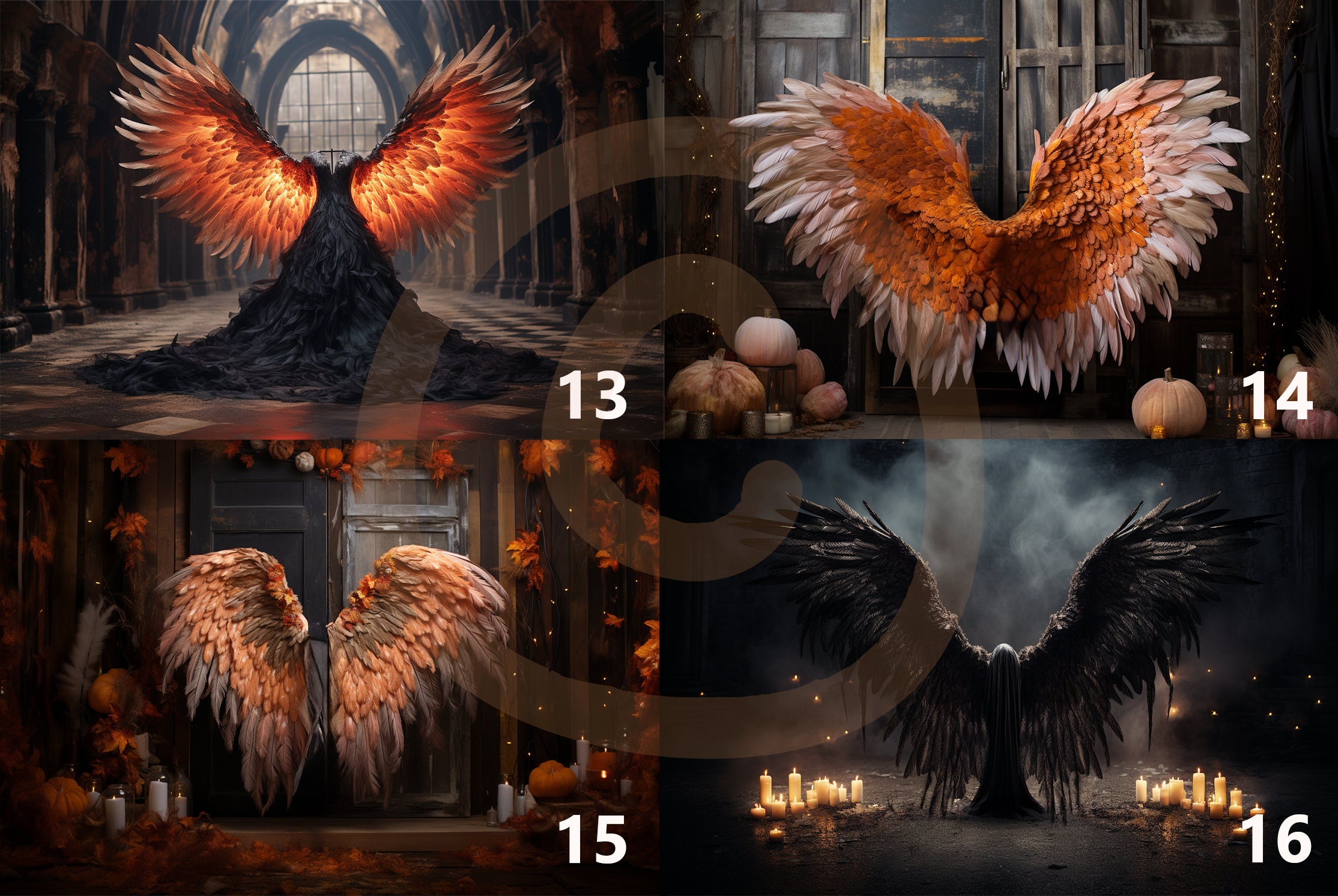 20X Goth Gothic Halloween Backgrounds Photography Mini Sessions Digital ...