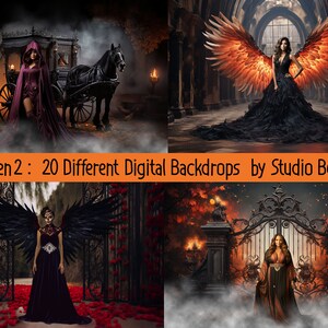 20X Goth Gothic Halloween Backgrounds Photography Mini Sessions Digital ...