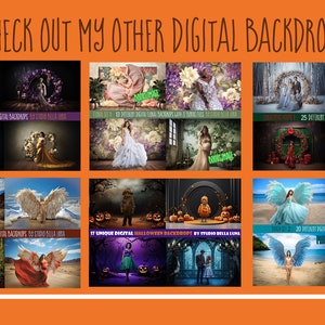 20X Goth Gothic Halloween Backgrounds Photography Mini Sessions Digital Backdrops Photoshop ...