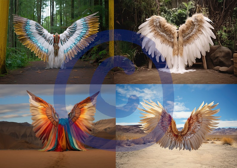 Digital Angel Wings Backdrops Maternity Backdrop Boudoir - Etsy