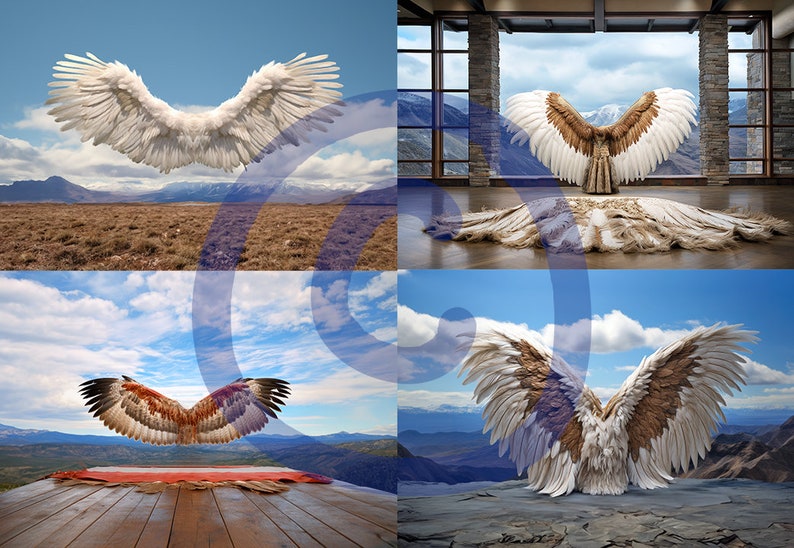 Digital Angel Wings Backdrops Maternity Backdrop Boudoir - Etsy