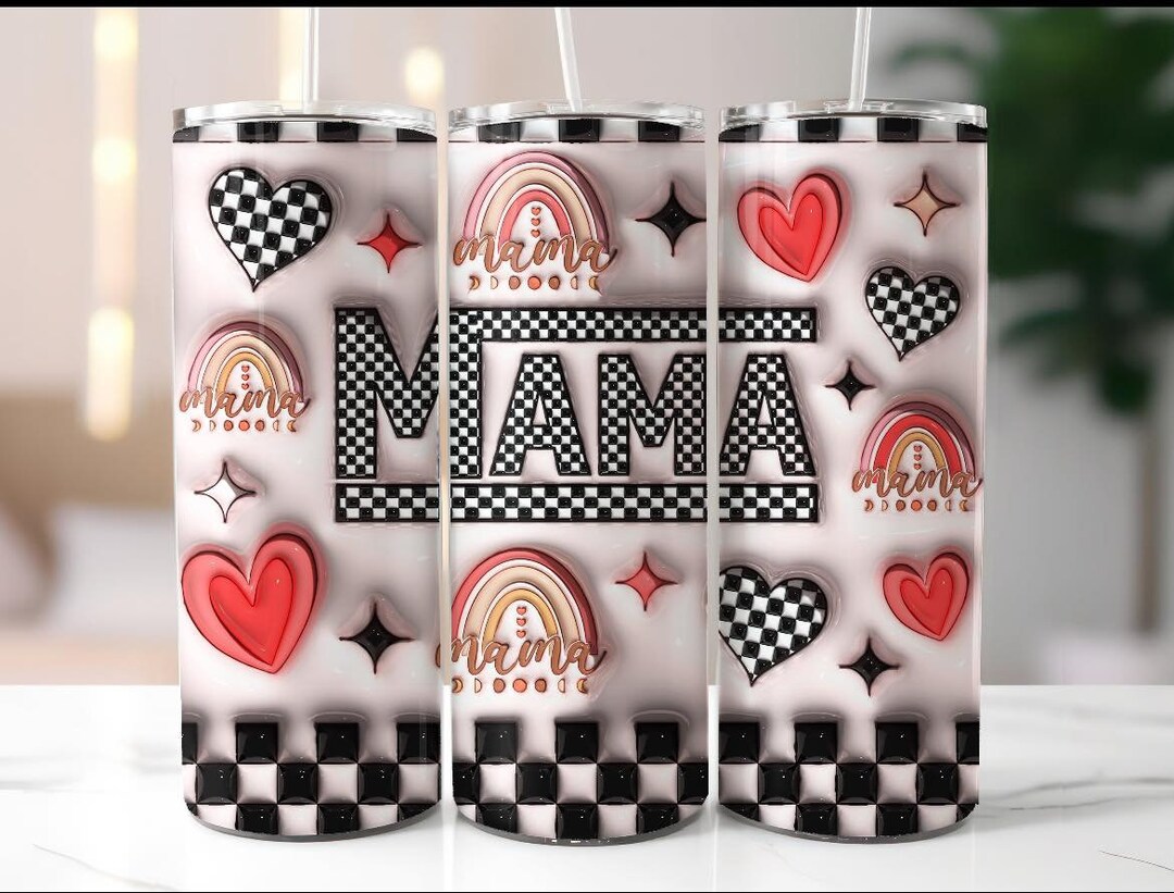 NOT A DIGITAL, Mama Checkered, Sublimation Transfer, Ready to Press 20 ...