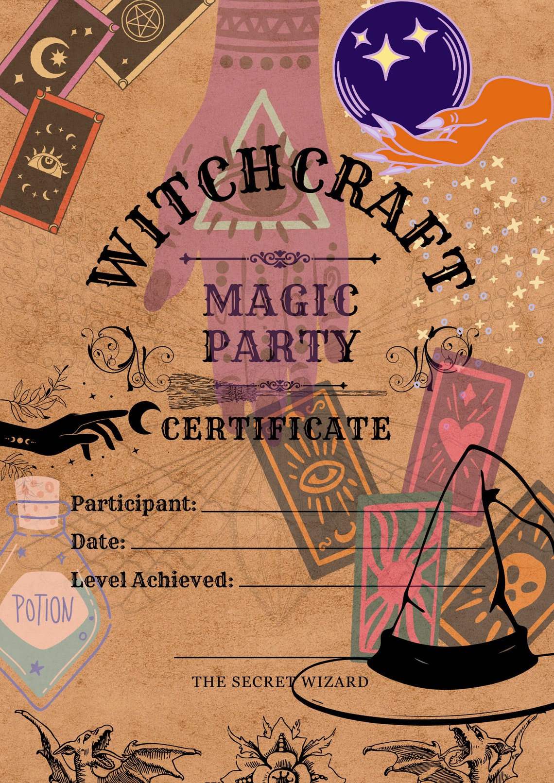 Witch Certificate - Etsy