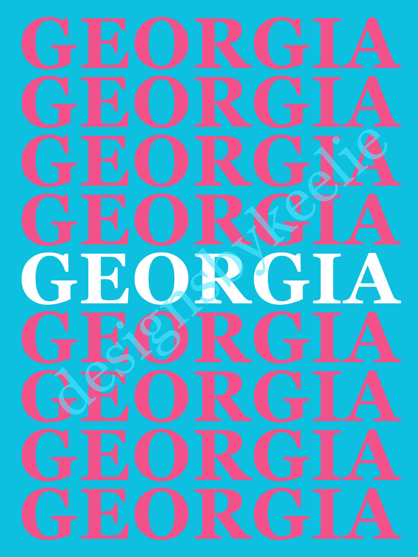 Preppy University of Georgia - Digital Prints (INSTANT DOWNLOAD) - Etsy