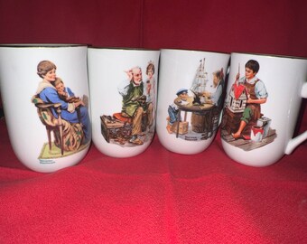 Norman Rockwell Decorative Dish Set - Etsy