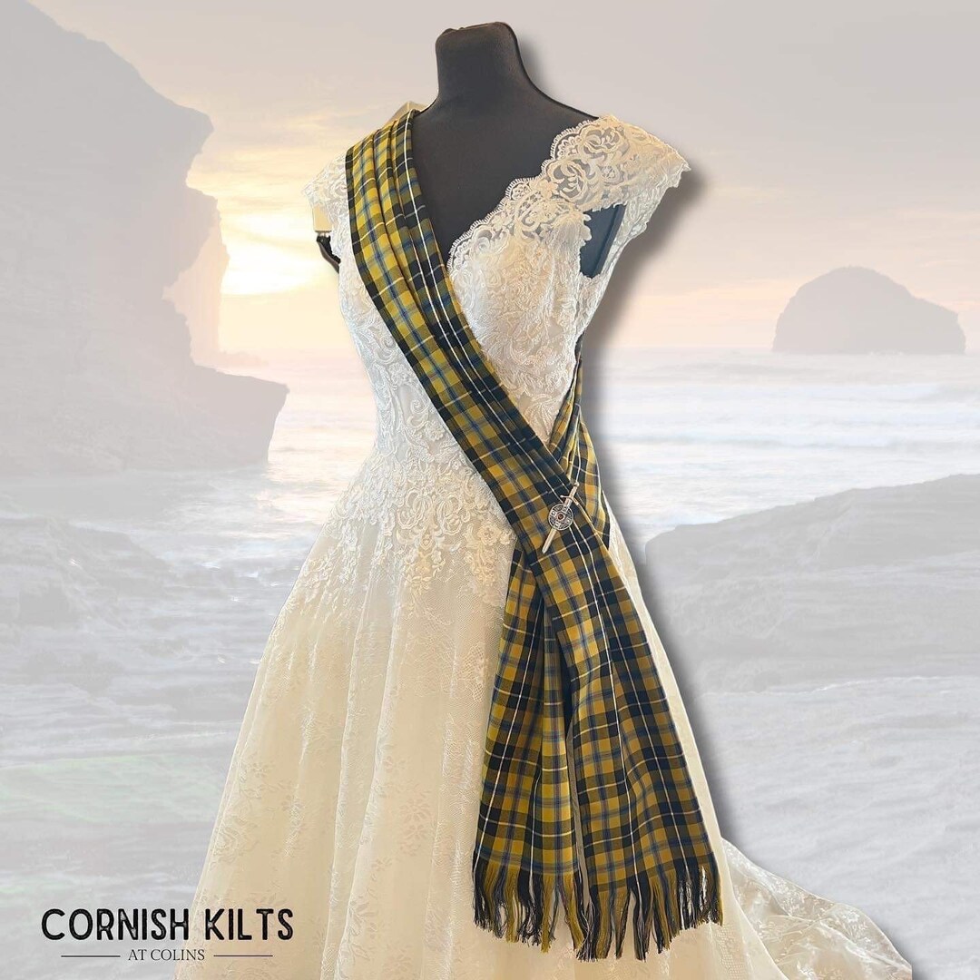 Cornish National Tartan Sash - Etsy