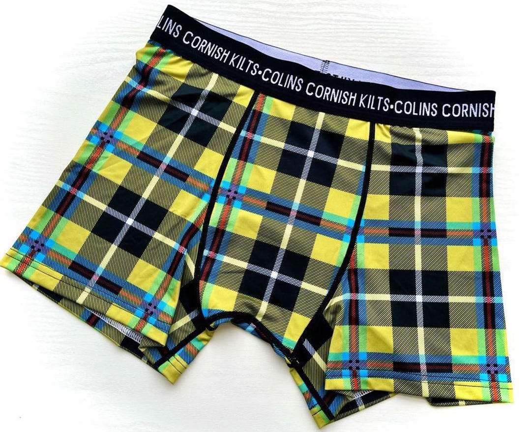 Cornish National Tartan Boxers - Etsy